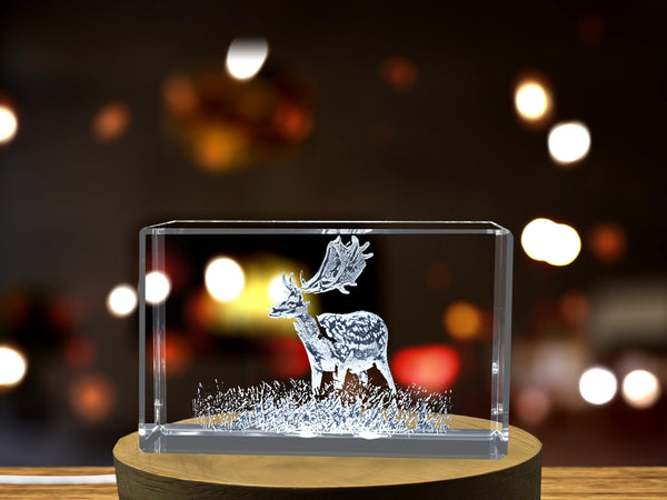 Fallow Deer Crystal Statue - Unique Gift – AB Crystal Collection