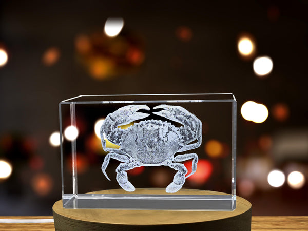 Engraved Mud Crab Trophy Award – AB Crystal Collection