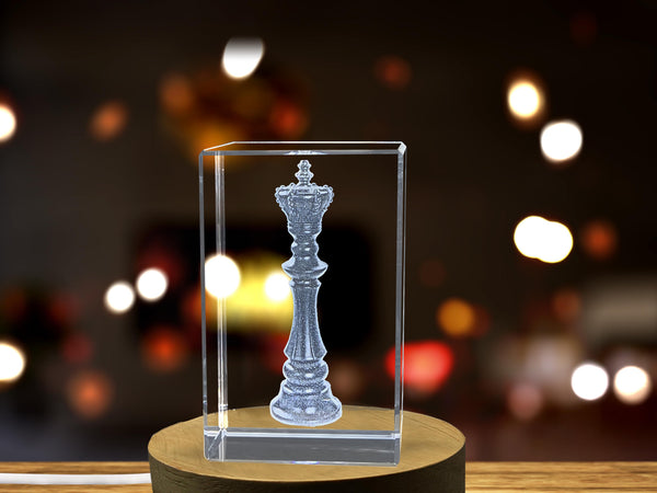 Crystal King Chess Trophy Award – AB Crystal Collection