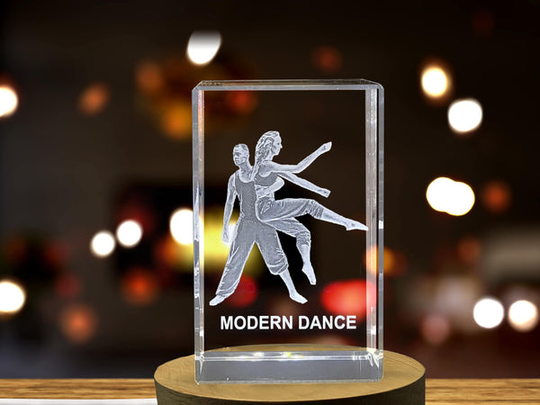 3D Crystal Dancers Sculpture with LED Base – AB Crystal Collection