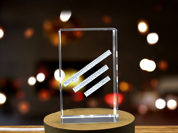 Crystal Ruler Sculpture - Unique Gift – AB Crystal Collection