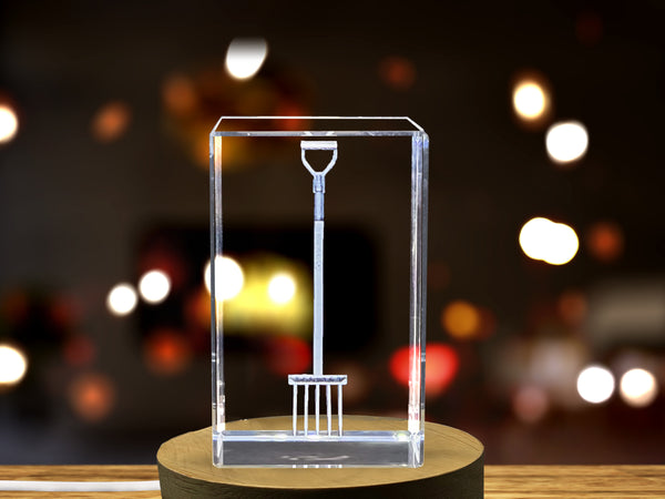 3D Crystal Garden Fork Trophy Sculpture – AB Crystal Collection