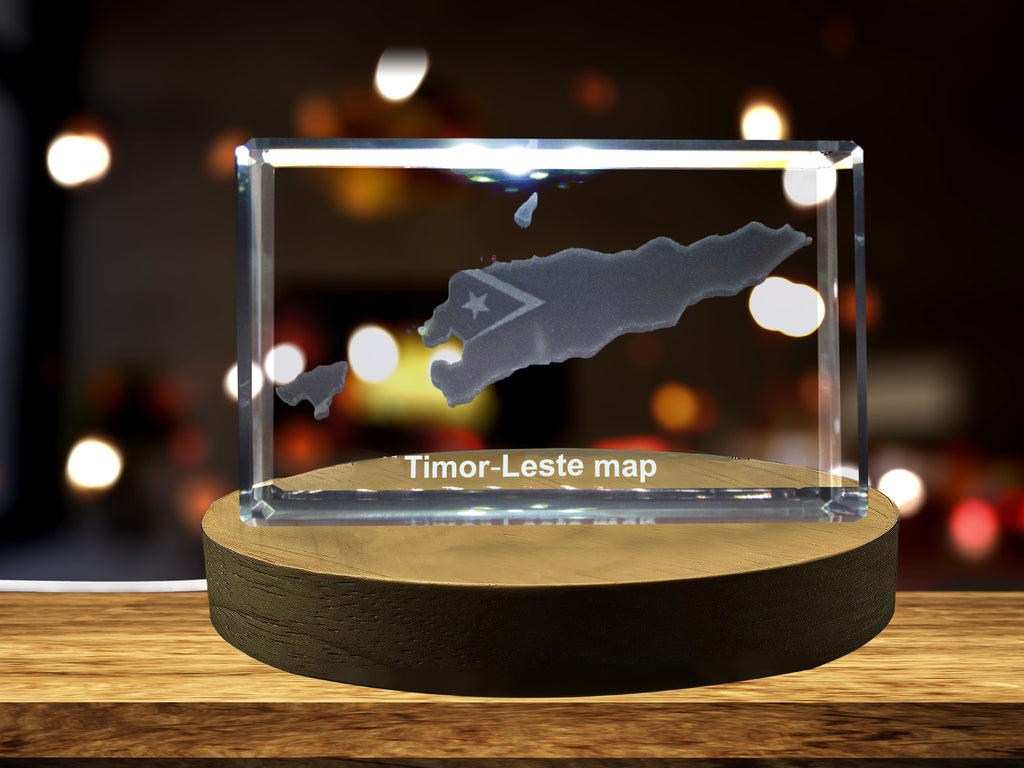 Timor-Leste Crystal Trophy Award – AB Crystal Collection