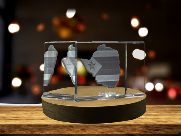 Zimbabwe Crystal Collectible 3D Engraved – AB Crystal Collection